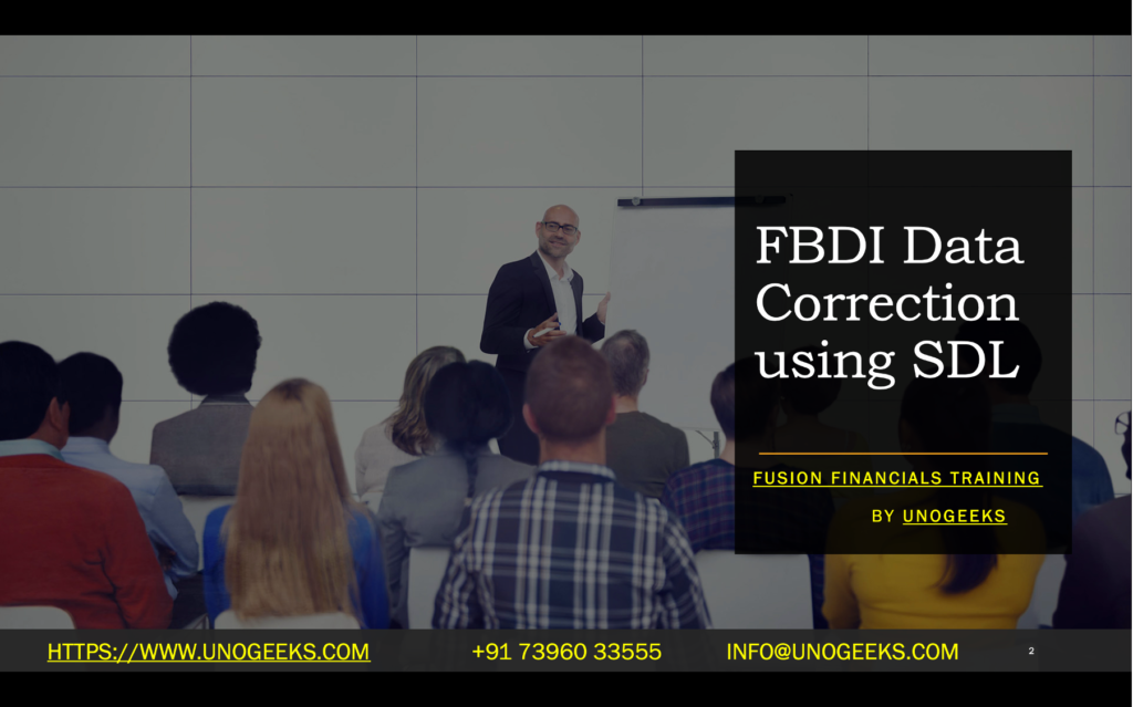 FBDI Data Correction using SDL