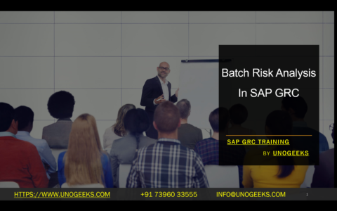 Batch Risk Analysis In SAP GRC