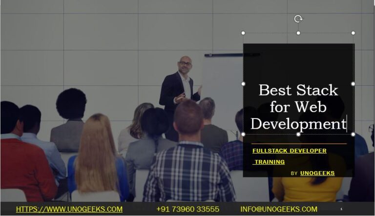 Best Stack for Web Development