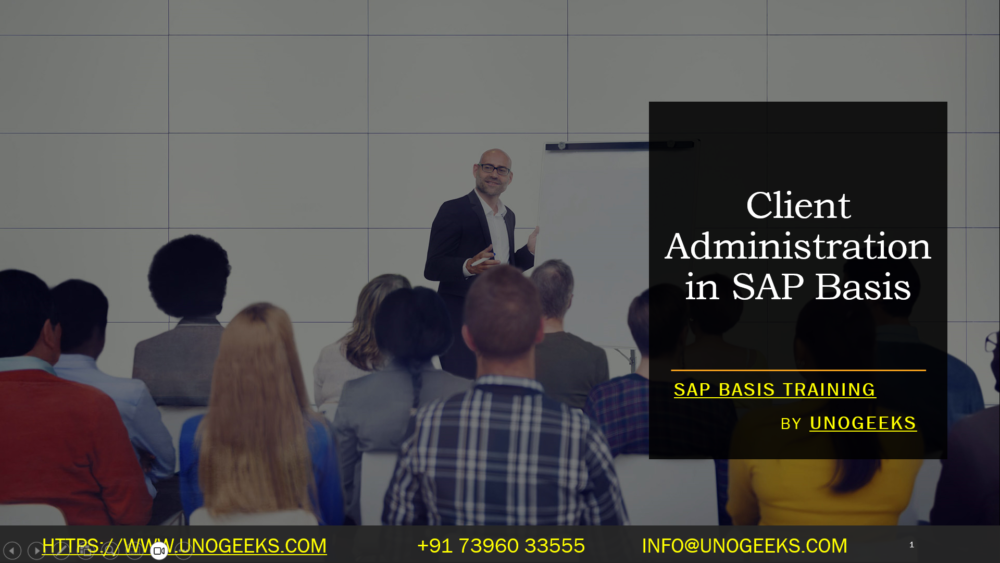 Client Administration in SAP Basis