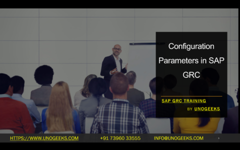 Configuration Parameters in SAP GRC