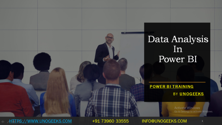 Data Analysis In Power BI