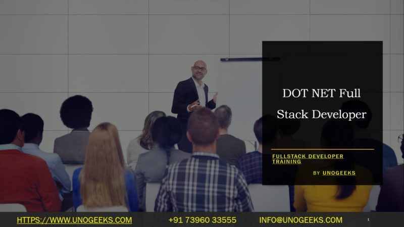 DOT NET Full Stack Developer