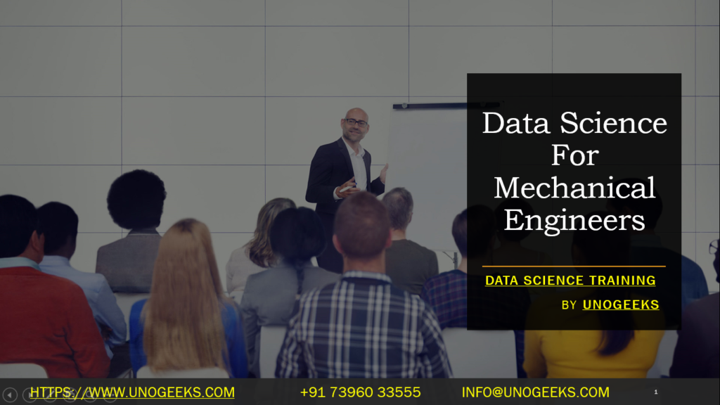 Data Science For Mechanical Engineers