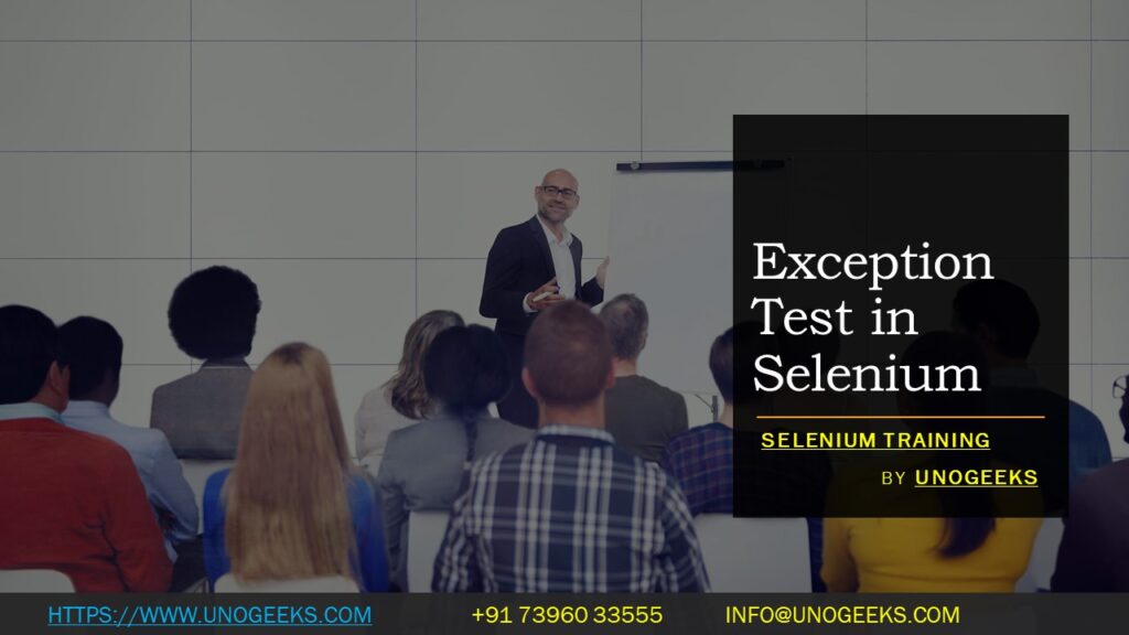 Exception Test in Selenium