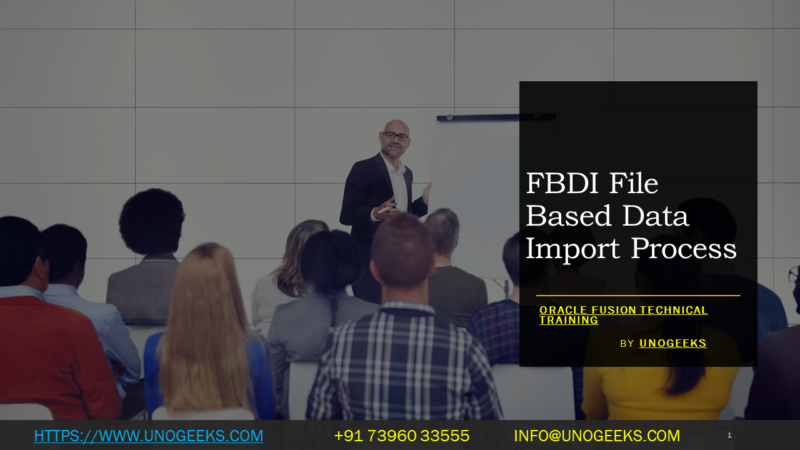 FBDI File Based Data Import Process