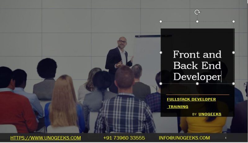 Front and Back End Developer