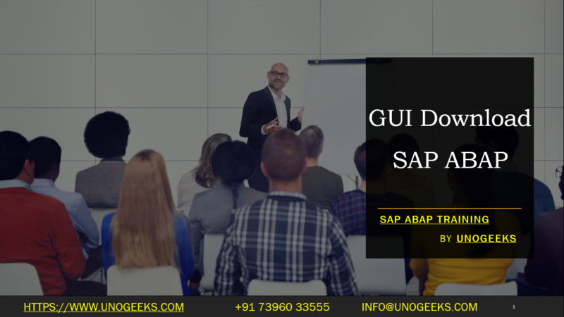 GUI Download SAP ABAP