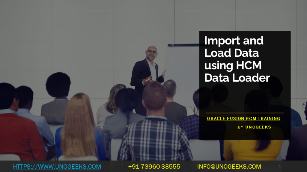 Import and Load Data using HCM Data Loader