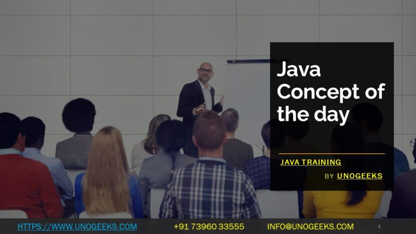 Java Concept of the day