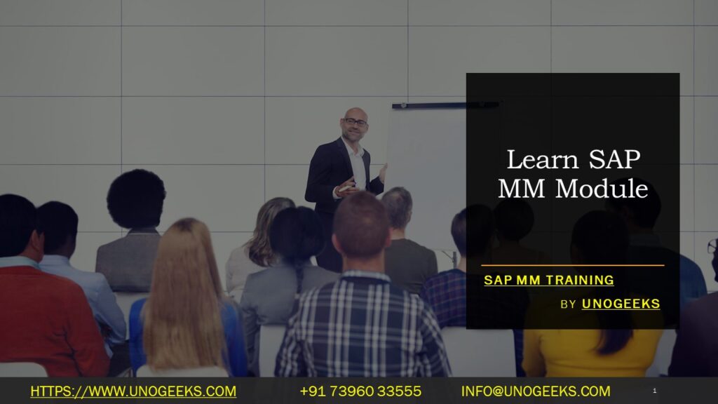 Learn SAP MM Module