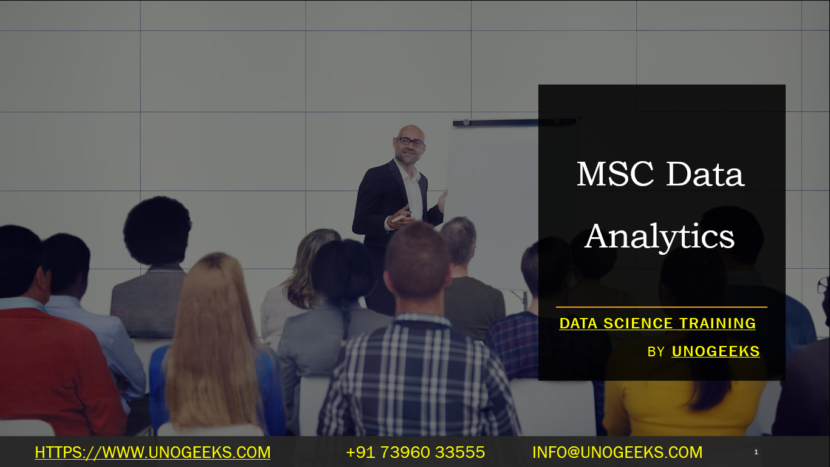 MSC Data Analytics