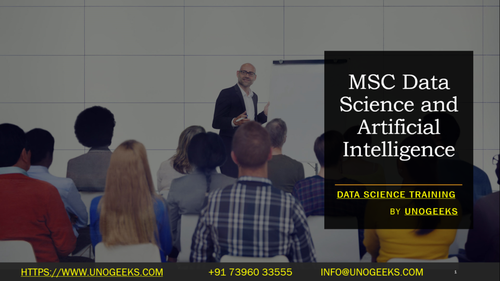 MSC Data Science and Artificial Intelligence