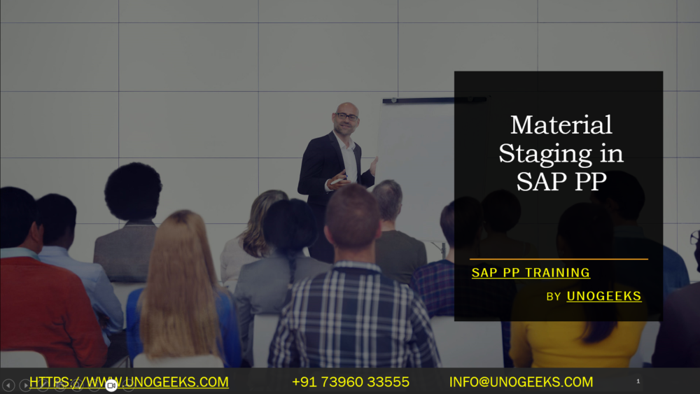Material Staging in SAP PP