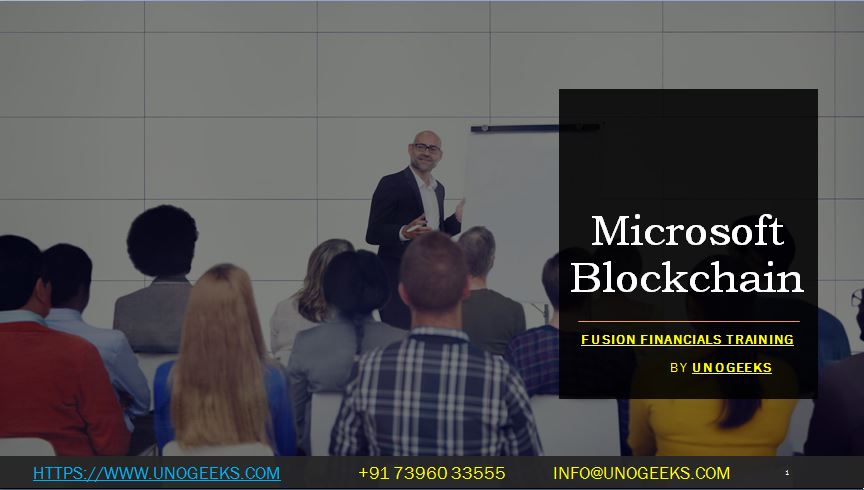 Microsoft Blockchain - UnoGeeks
