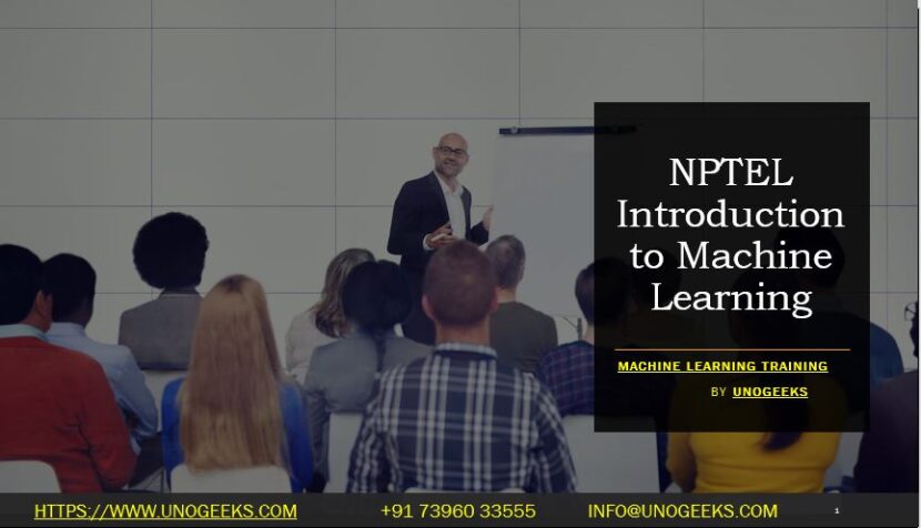 NPTEL Introduction to Machine Learning