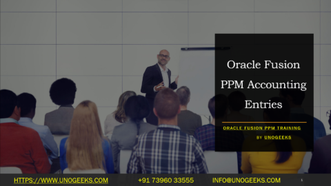 Oracle Fusion PPM Accounting Entries