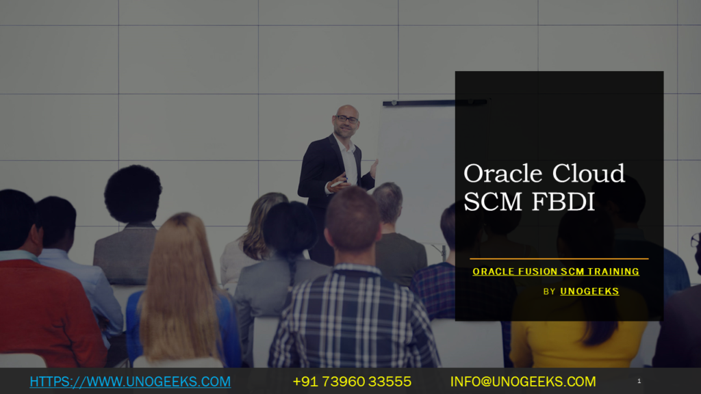 Oracle Cloud SCM FBDI