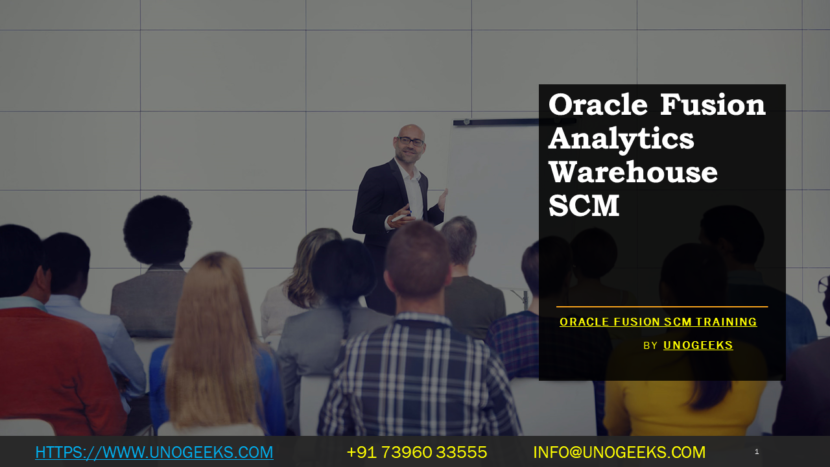 Oracle Fusion Analytics Warehouse SCM