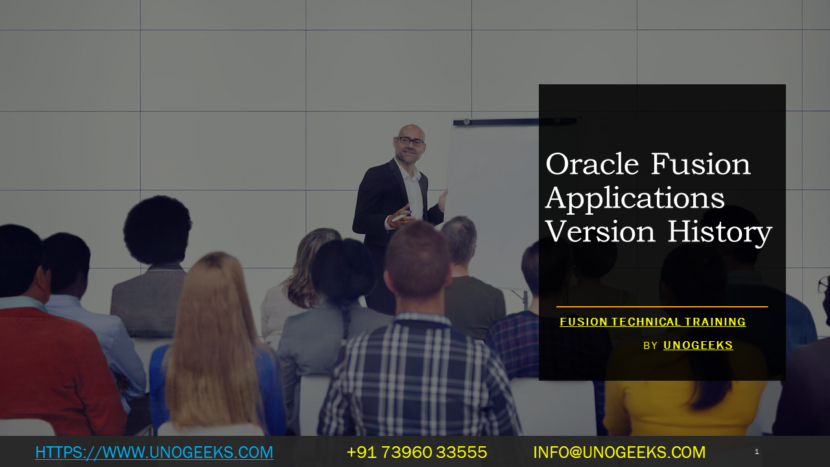 Oracle Fusion Applications Version History