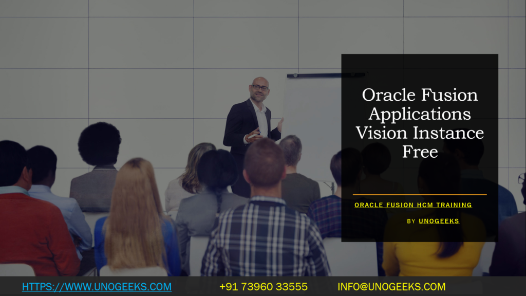 Oracle Fusion Applications Vision Instance Free