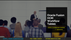 Oracle Fusion HCM Workflow Tables