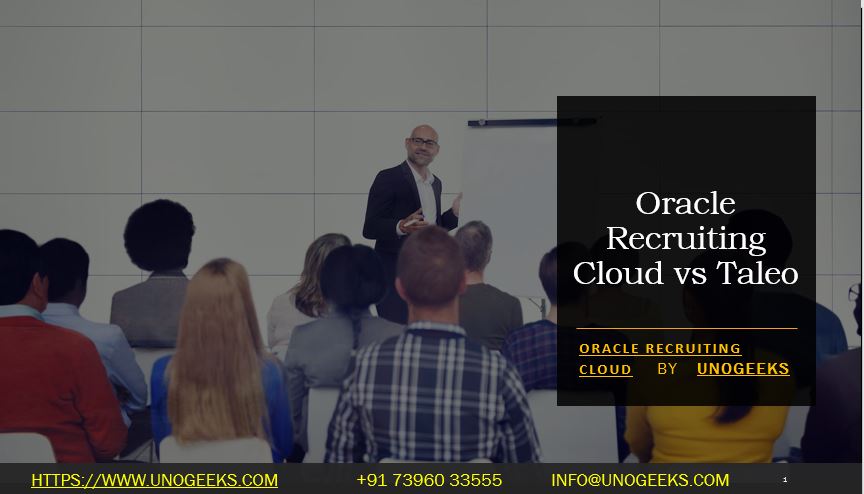 Oracle Recruiting Cloud vs Taleo