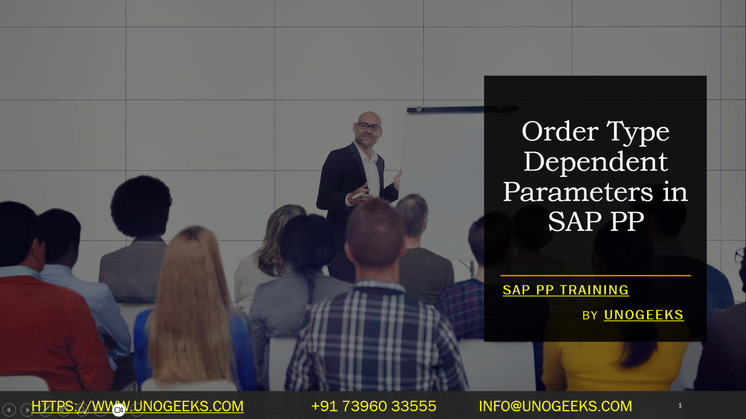 Order Type Dependent Parameters in SAP PP