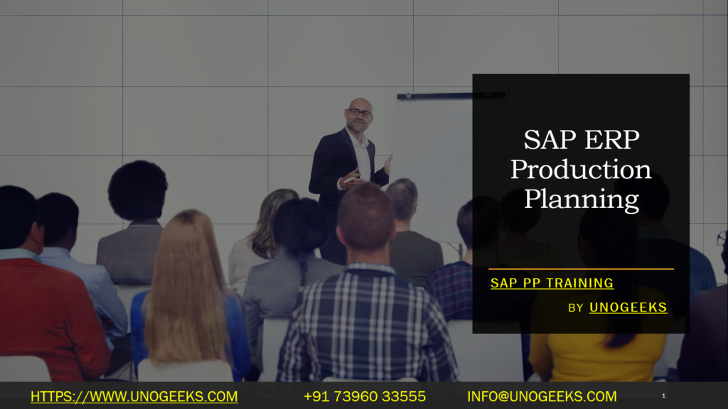 SAP ERP Production Planning