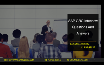 SAP GRC Interview Questions And Answers