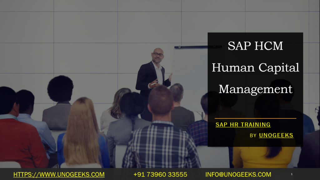 SAP HCM Human Capital Management