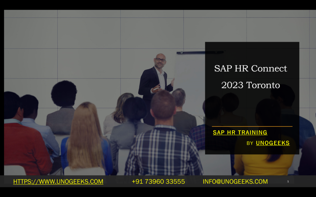 SAP HR Connect 2023 Toronto