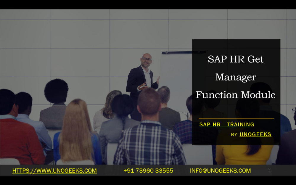 SAP HR Get Manager Function Module
