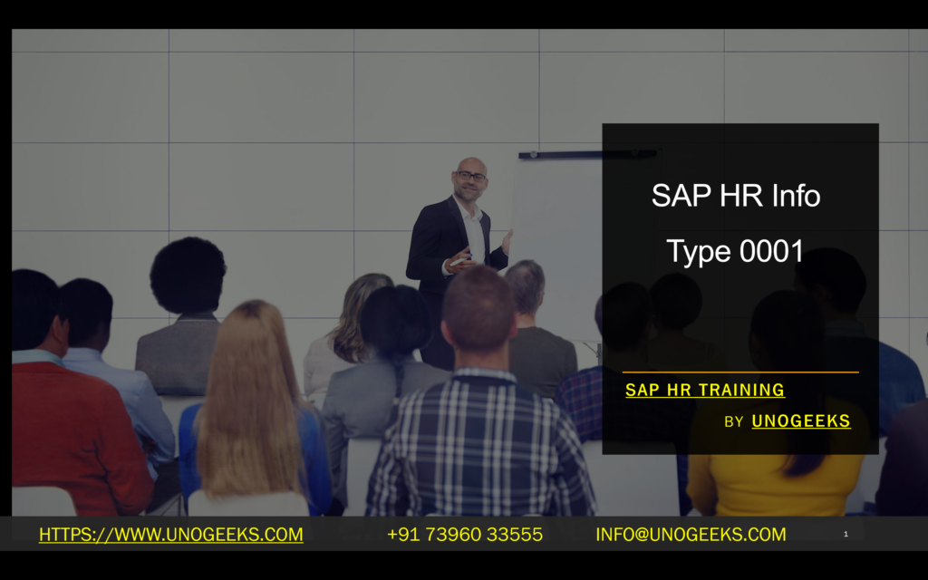 SAP HR Info Type 0001