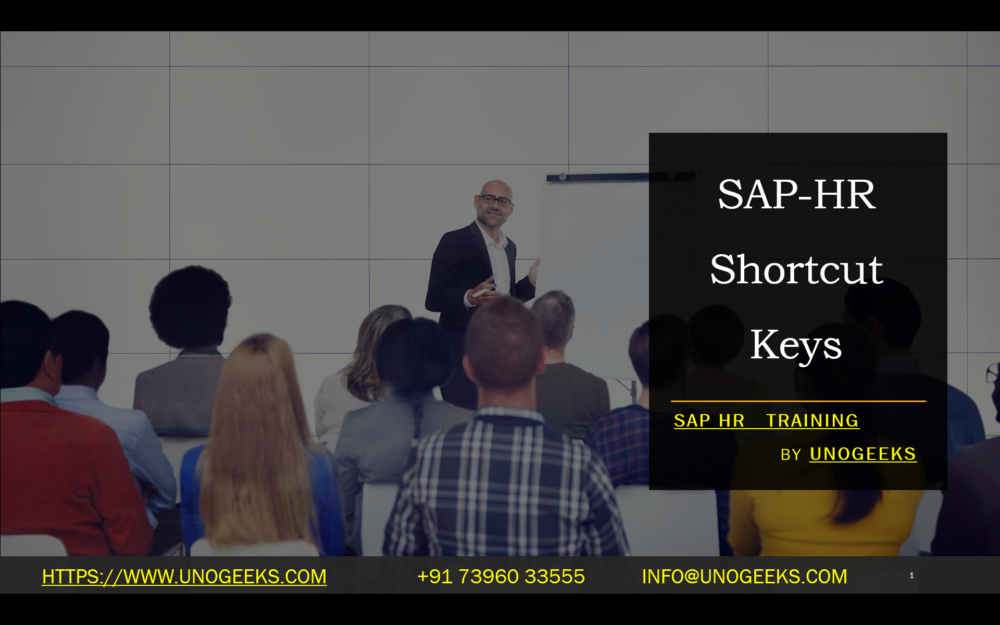 SAP-HR Shortcut Keys