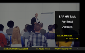 SAP HR Table For Email Address