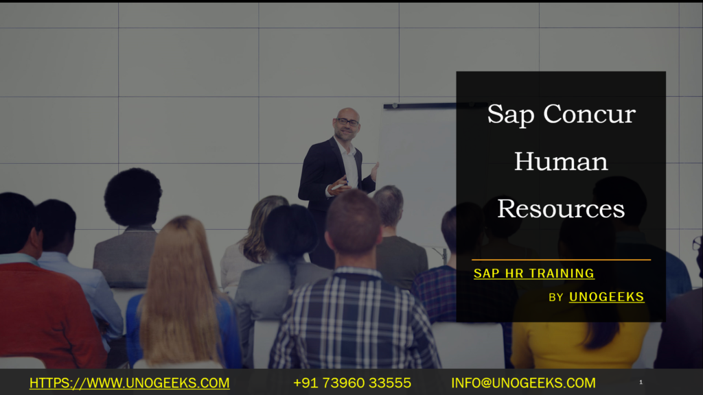 Sap Concur Human Resources