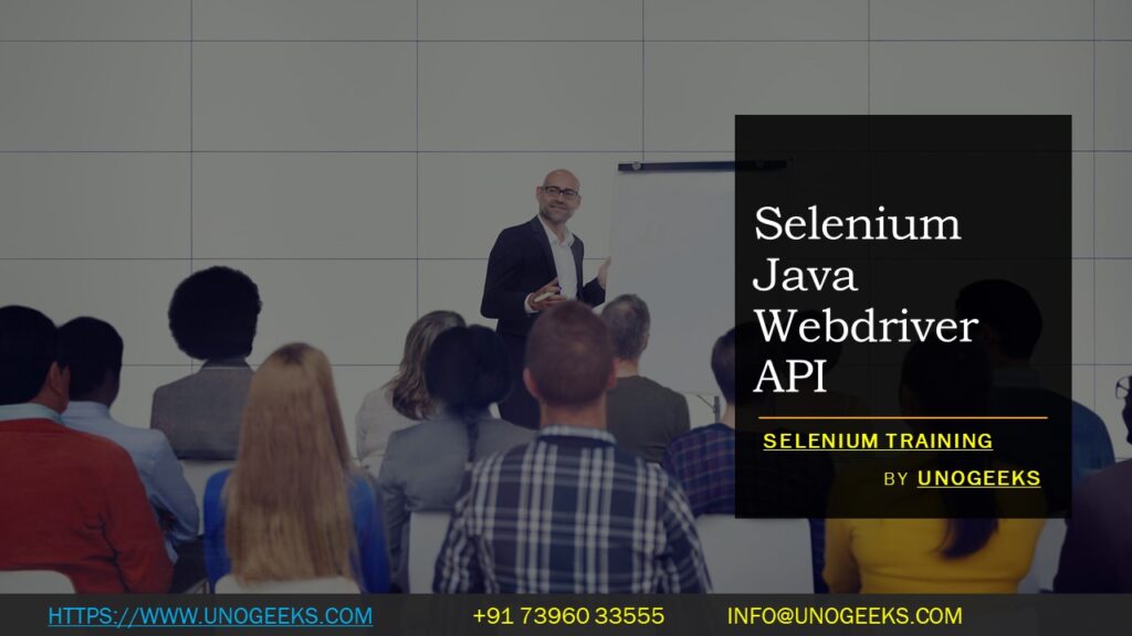 Selenium Java Webdriver API
