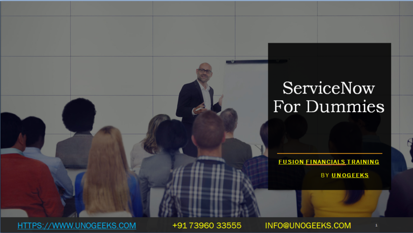 ServiceNow For Dummies - UnoGeeks