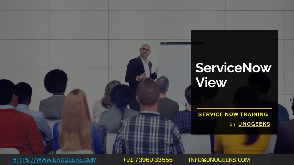 ServiceNow View