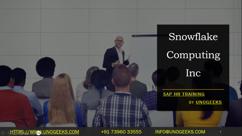Snowflake Computing Inc