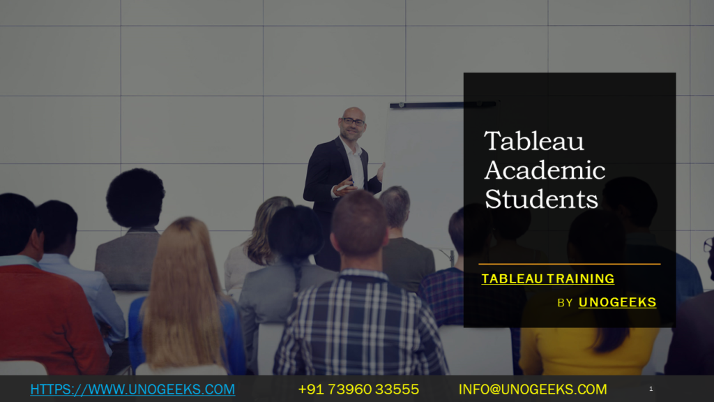 Tableau Academic Students
