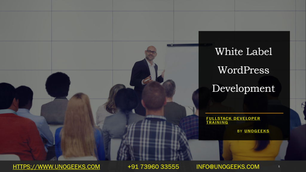 White Label WordPress Development