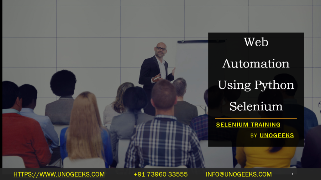 Web Automation Using Python Selenium