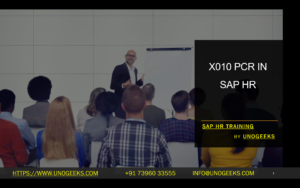 X010 PCR IN SAP HR