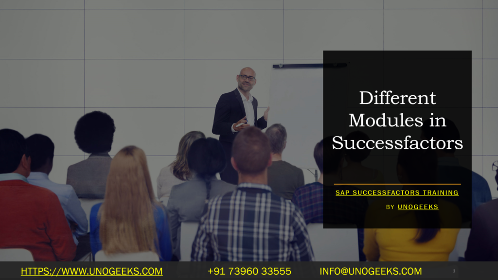 Different Modules in Successfactors