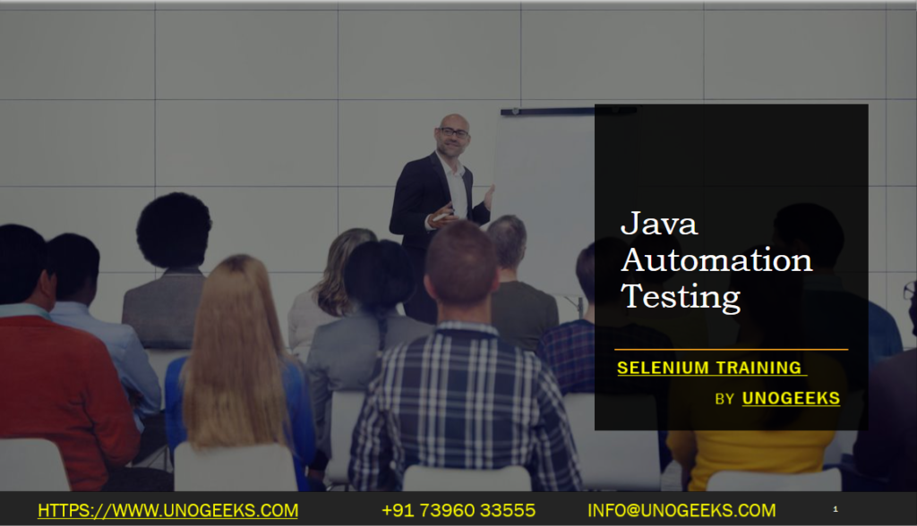 Java Automation Testing