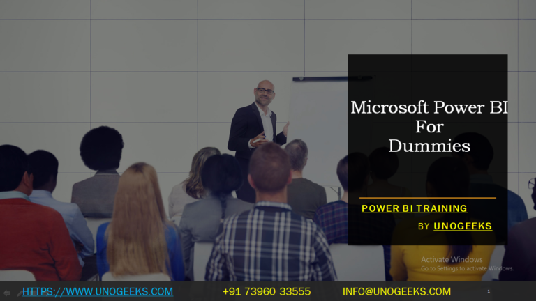 Microsoft Power BI For Dummies