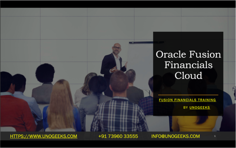 Oracle Fusion Financials Cloud
