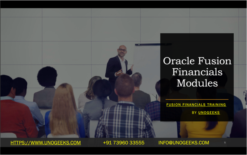 Oracle Fusion Financials Modules